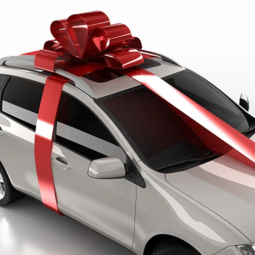 Big Red Looped Bow - Huge Bow for new cars - Buy Now