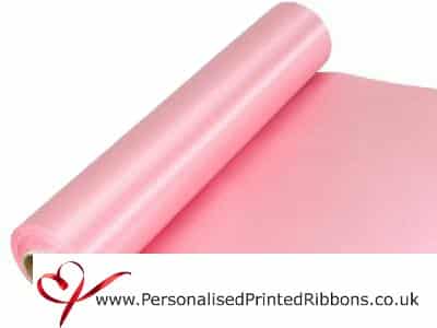 Extra Wide Light Pink Satin Ribbons