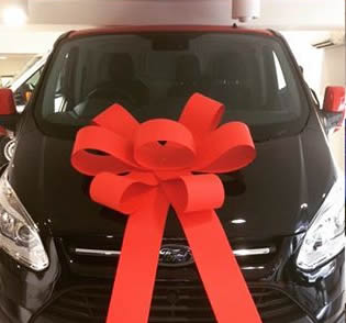 Buy Big Car Bows, Car Bonnet Bows - Arrive Ready To Use