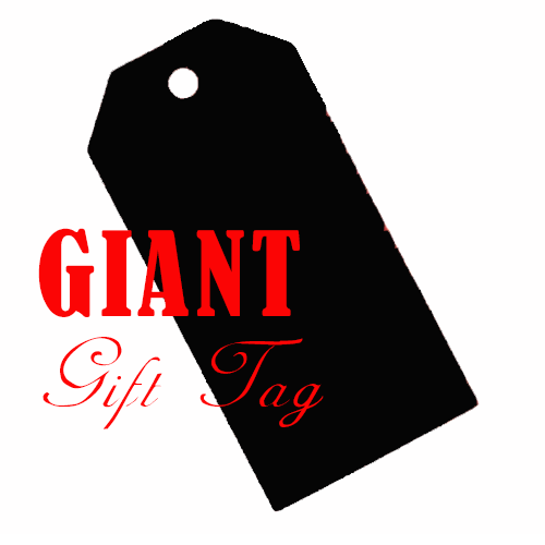 Oversized Giant Gift Tag For New Cars