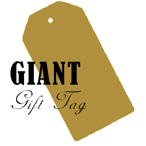 Oversized Giant Gift Tag For New Cars