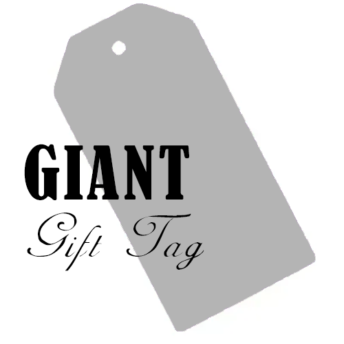 Oversized Giant Gift Tag For New Cars
