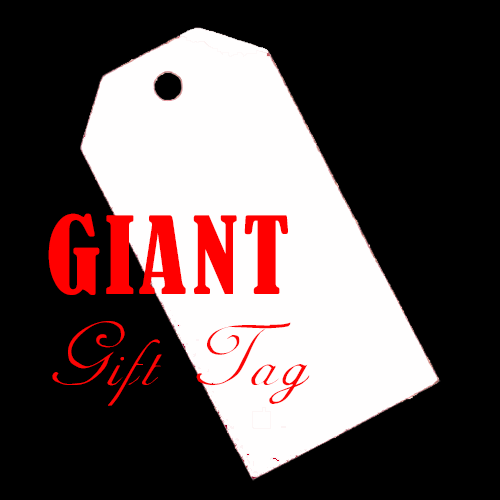Oversized Giant Gift Tag For New Cars